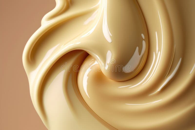 Close-up of Cream Texture. AI Generated Stock Illustration ...