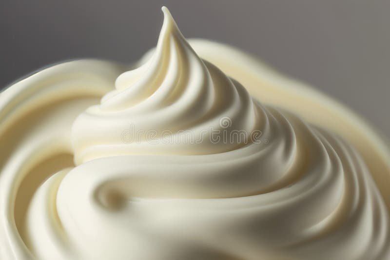 Close-up of Cream Texture. AI Generated Stock Illustration ...