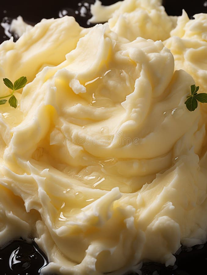 Close-up of Creamy Buttery Mashed Potatoes Stock Photo - Image of ...