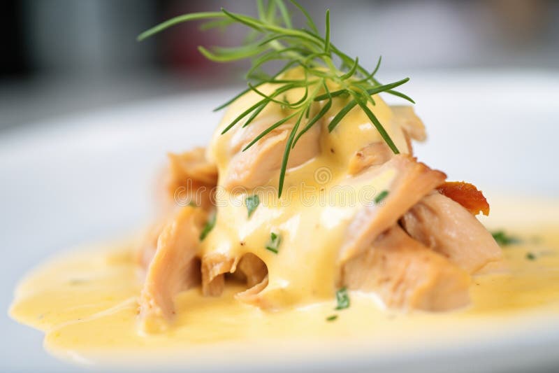 Close-up of Creamy Chicken Filling Stock Photo - Image of culinary ...