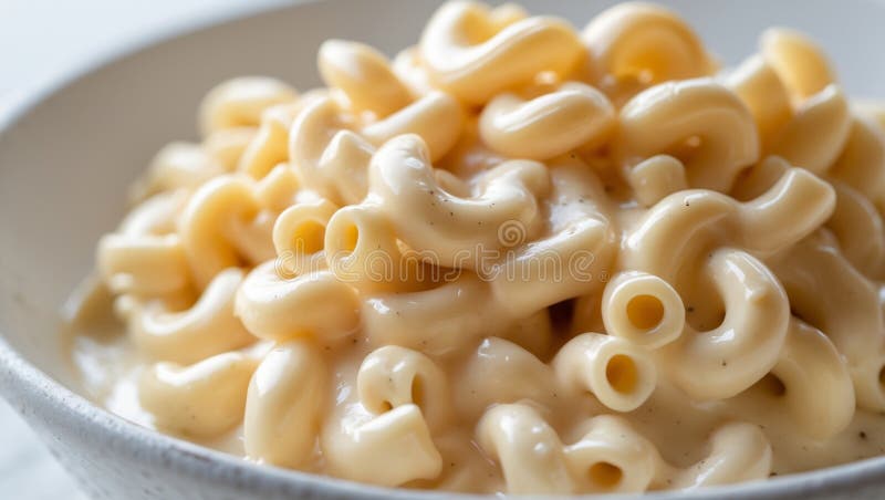 Close Up Creamy Mac and Cheese Texture Background Stock Photo - Image ...