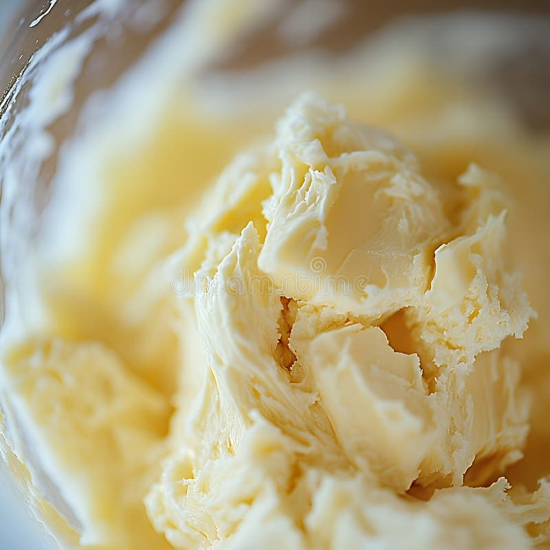 Closeup of Creamy Yellow Butter Stock Illustration - Illustration of ...