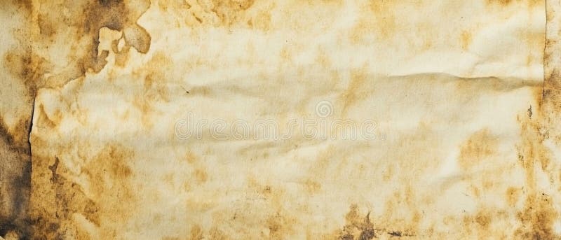 Close-up of a Creased and Stained Piece of Parchment Paper Stock ...