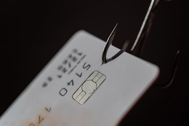 Close-up of a Credit Card on a Fishing Hook Stock Photo - Image of ...