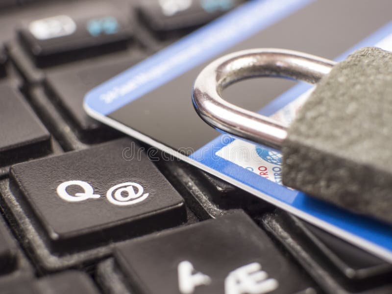 Close Up Credit Card Security for Internet Stock Photo - Image of chip ...