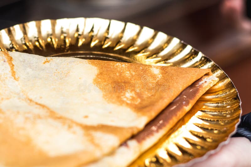 Close-up of a crepe stock photo. Image of breakfast - 119076652