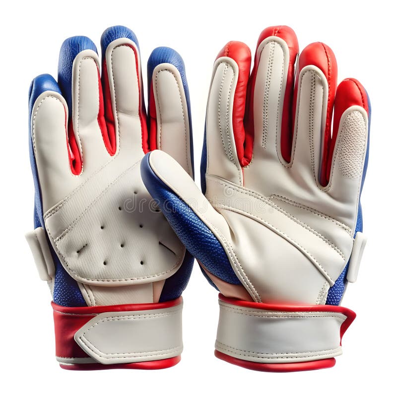 Close-up of Cricket Batting Gloves on White Background Stock ...