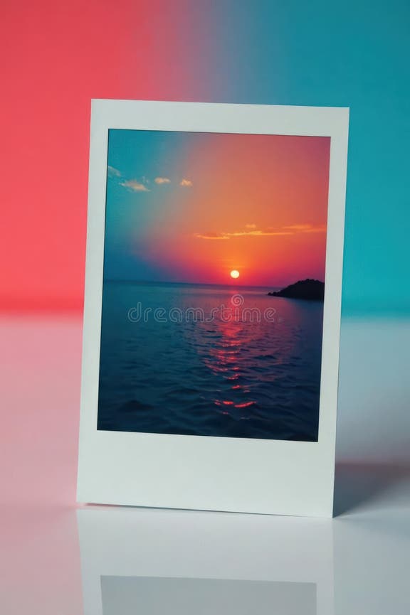 Close Up of Crisp Polaroid Frame, Studio Shot, Camera, Realistic Stock ...