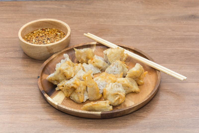 Crispy Fried Taro and Sauce Stock Image - Image of chip, ingredient ...