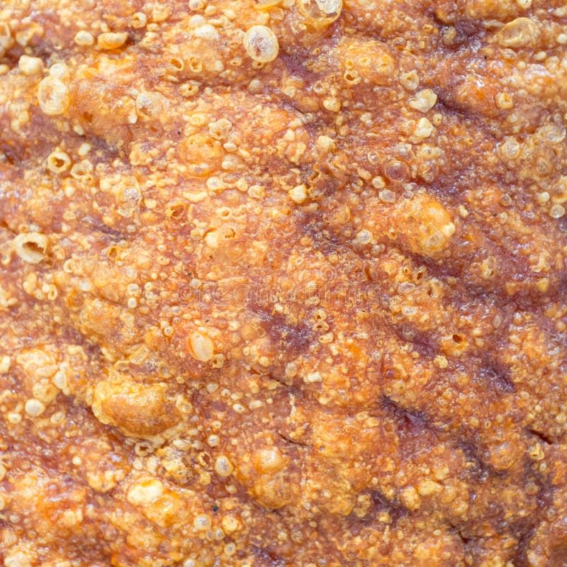 Close-up Crispy Pork for Food Texture and Background. Stock Image ...