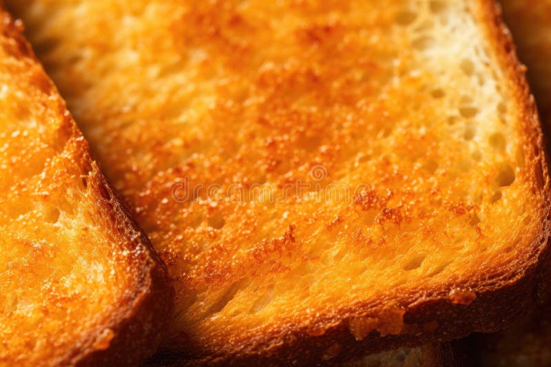 Close-up of Crispy Toasted Bread Texture Stock Illustration ...