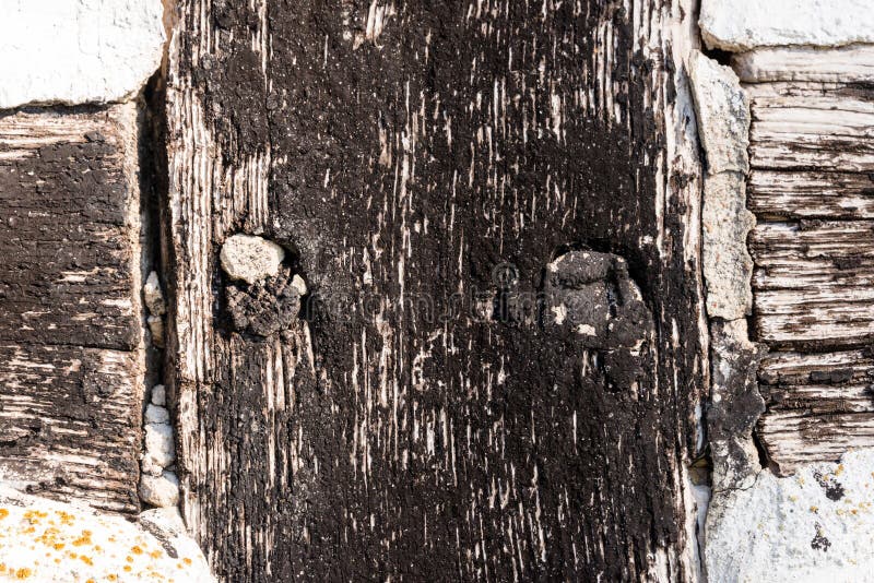 Close Up of a Criss-cross Half-timbered Frame-work Stock Image - Image ...