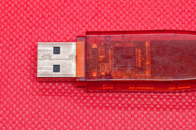 Top View of a USB Flash Drive with Visible Electronic Inner Workings ... Top View of a USB Flash Drive with Visible Electronic Inner Workings ...
