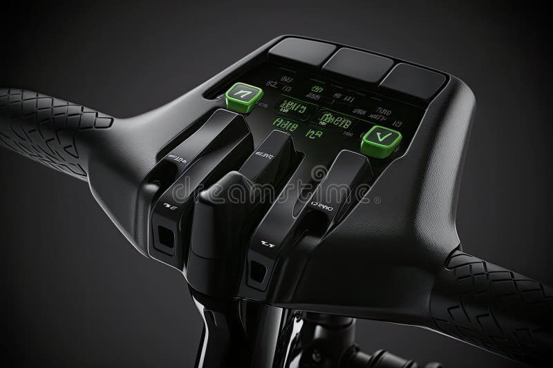 Close-up of Cross Bike S Handlebars with Multiple Functions for Maximum ...