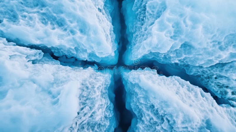 A Close Up of a Cross Made Out of Ice on the Side, AI Stock Photo ...
