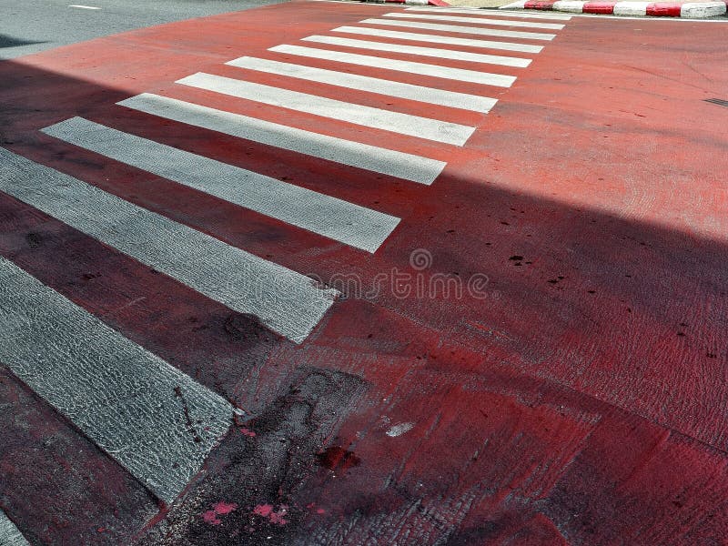 Close Up Crossroad on Asphalt Road Background. Stock Photo - Image of ...