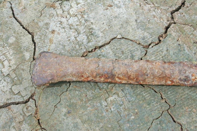 Crowbar on the ground stock image. Image of pinch, aged - 134580069