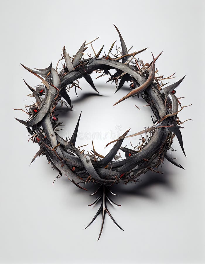 Close Up of a Crown of Thorns Created with Generative AI Technology ...