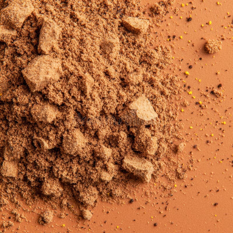 Close-up of Crumbly Brown Soil Texture Stock Illustration ...