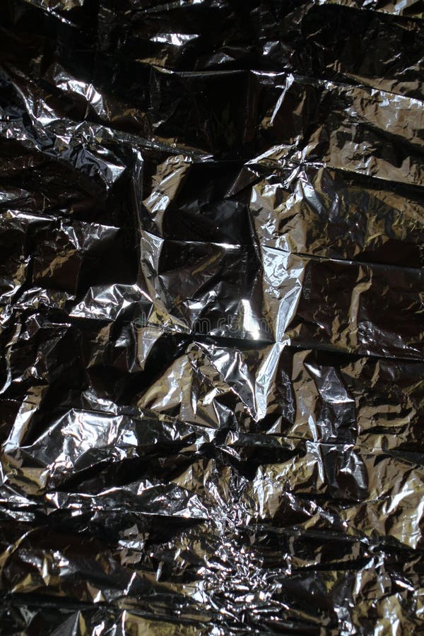 Close Up of Crumpled Black and Silver Paper, Background, Backgrounds ...