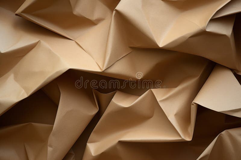 A Close Up of a Crumpled Paper Stock Illustration - Illustration of ...