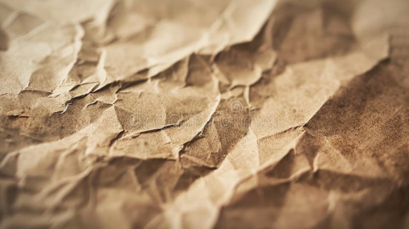 A Close Up of a Crumpled Piece of Paper. Suitable for Various Design ...