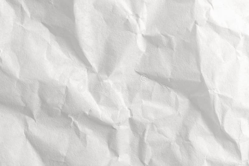 Close Up Crumpled White Paper Texture and Background Stock Photo ...