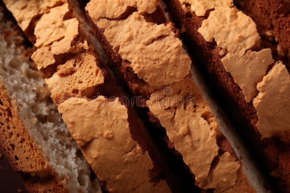 Close-up of Crunchy Biscotti Texture Stock Image - Image of food, baked ...