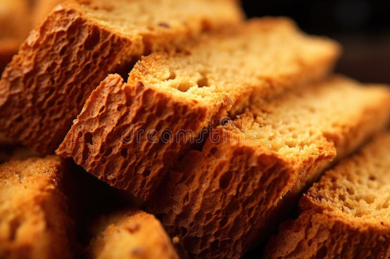 Close-up of Crunchy Biscotti Texture Stock Illustration - Illustration ...