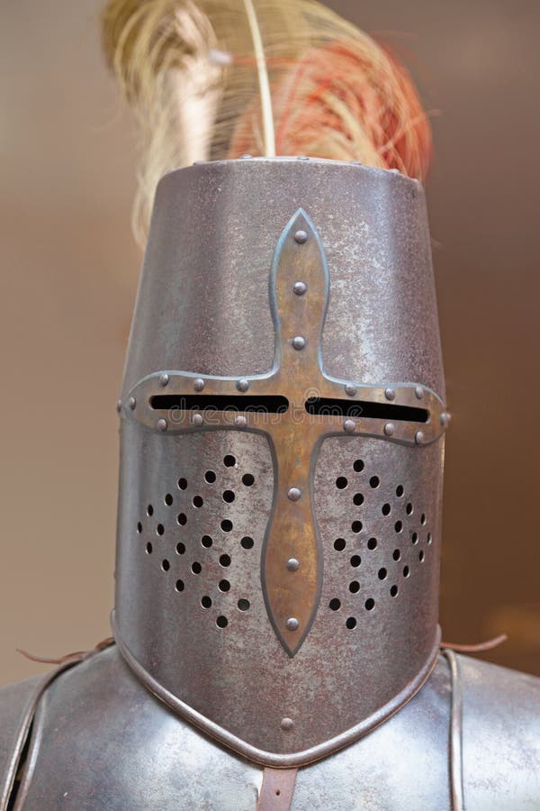 Crusader great helm stock photo. Image of armour, helm - 269569194