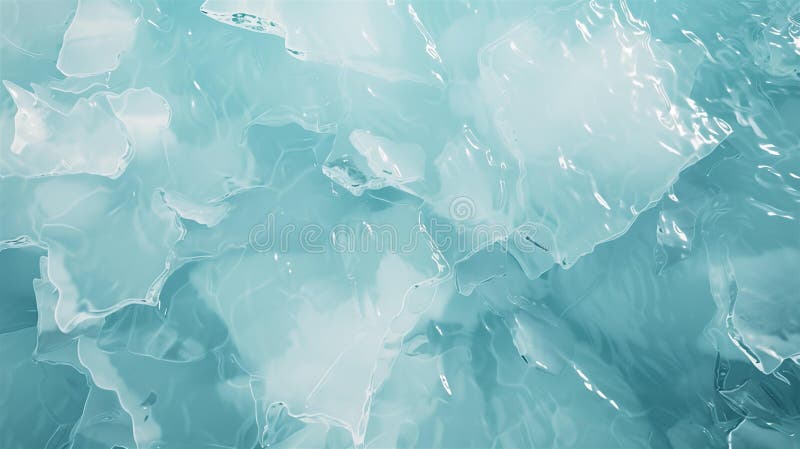 Photorealistic Close-up of Crystal-clear Ice Cubes Stock Illustration ...