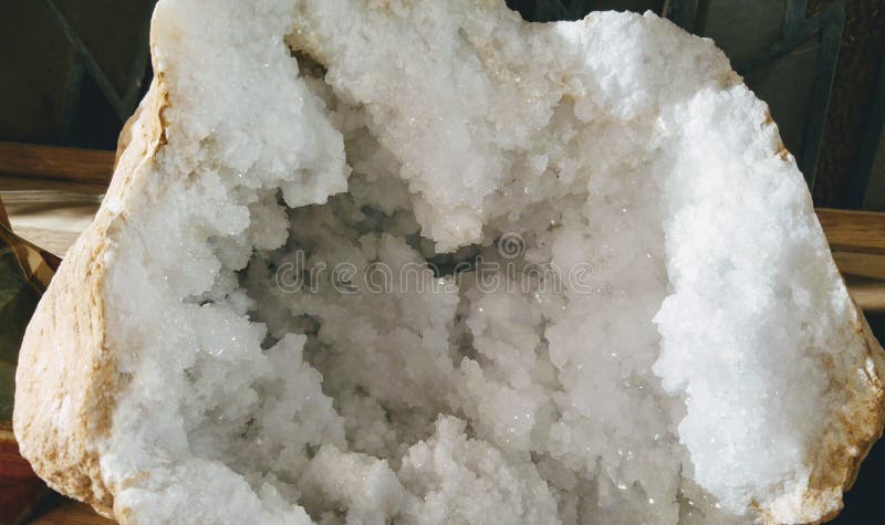 Close Up Crystals Inside a Geode Stock Image - Image of crystals ...