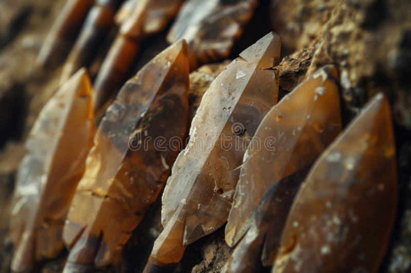 Close Up of Crystals on a Rock, Perfect for Geology Projects Stock ...