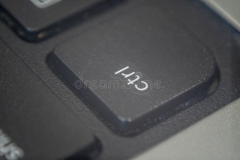 Close Up of the Ctrl Key on a Keyboard Stock Image - Image of office ...