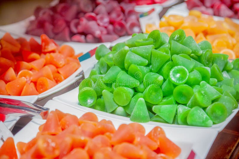 Traditional Belgian Candies Cuberdons Stock Photos - Free & Royalty ...