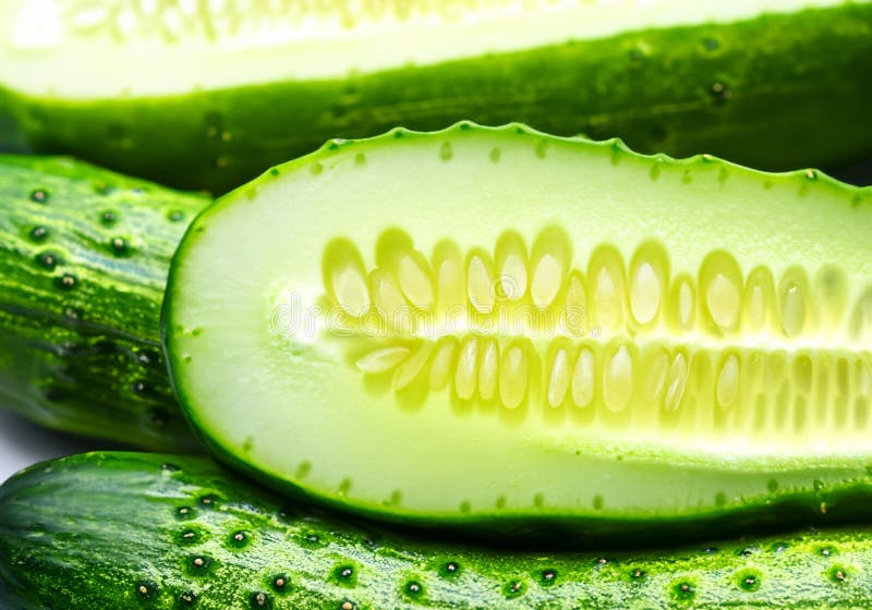 Close up Cucumber stock illustration. Illustration of dieting - 312167622