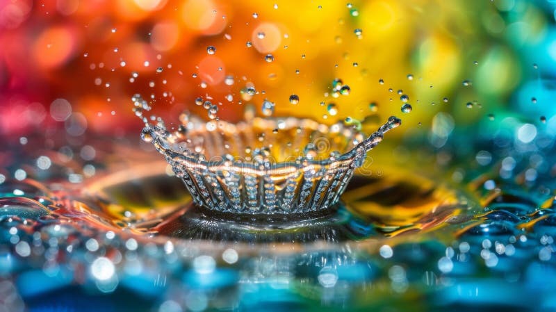 A Close Up of a Cup with Water Splashing Out from it, AI Stock ...