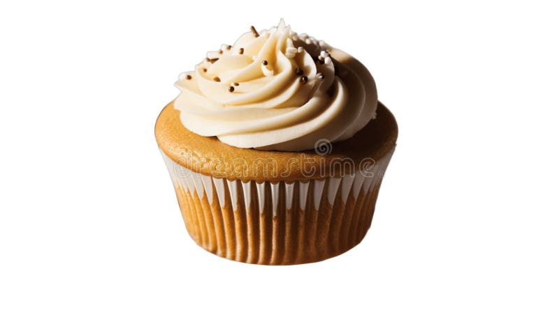Cupcake Isolated on Transparent Background. Stock Illustration ...