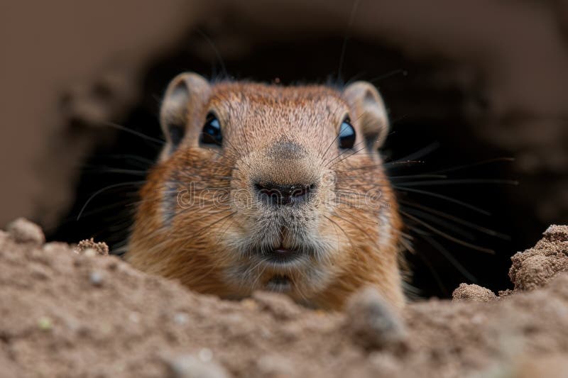 Close-up of a Curious Ground Squirrel Stock Illustration - Illustration ...