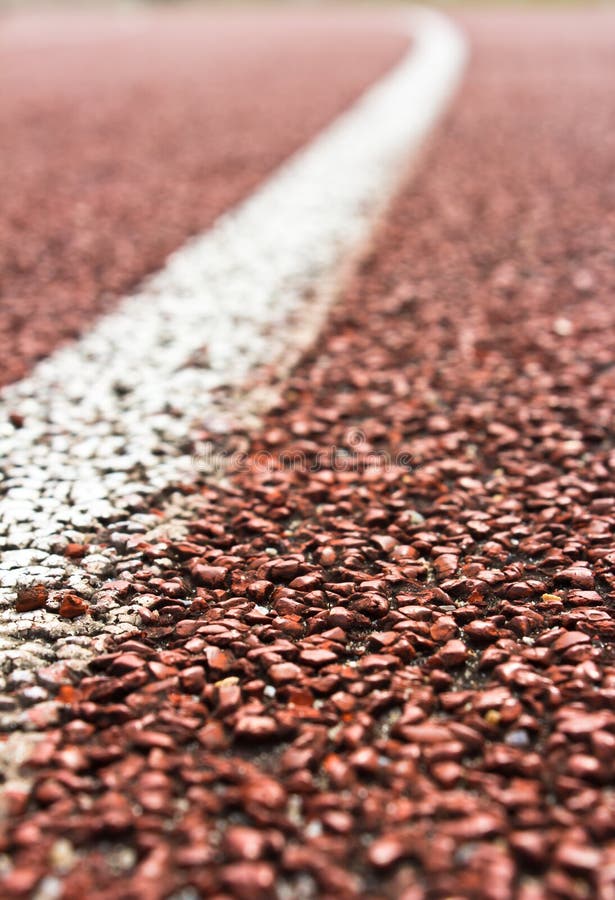 Close Up Curve of Running Track Stock Image - Image of colorful ...