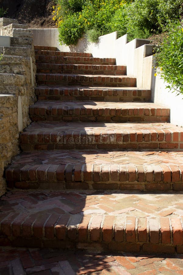 Curved Stone Brick Steps (1) Stock Image - Image of geometric, exterior ...