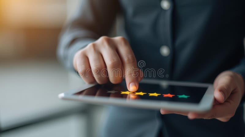 Close-up of Customer Feedback Collection in a Vibrant Office ...