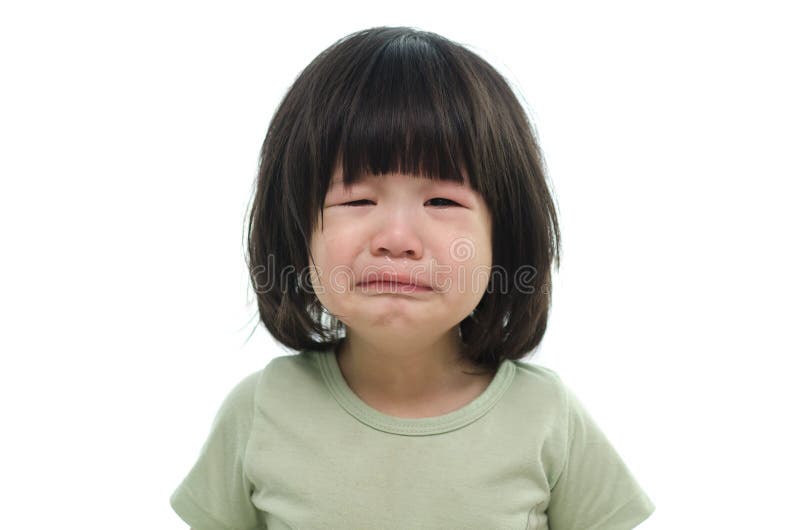 Little Girl Crying with Tears Stock Photo - Image of cheek, hurt: 25642924