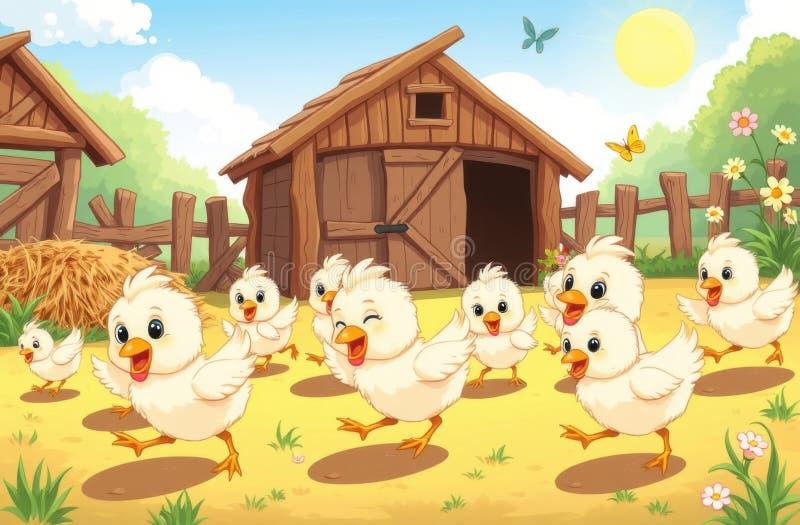 Close Up of Cute Baby Chickens Running Around 16-1-2025 Stock ...