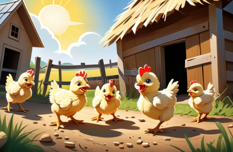 Close Up of Cute Baby Chickens Running Around 16-1-2025 Stock ...