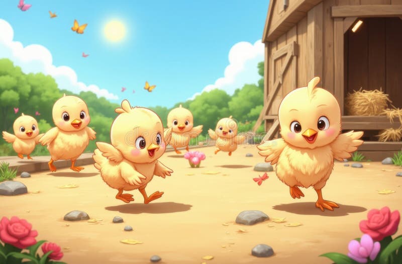 Close Up of Cute Baby Chickens Running Around 16-1-2025 Stock ...
