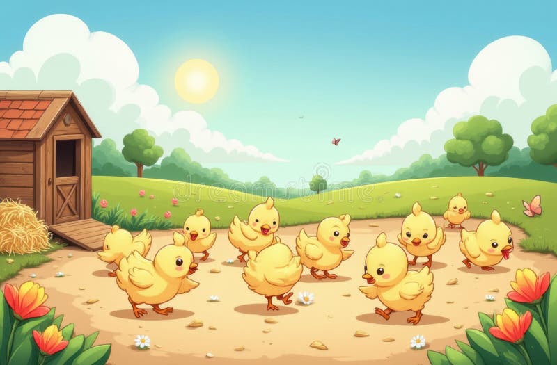 Close Up of Cute Baby Chickens Running Around 16-1-2025 Stock ...