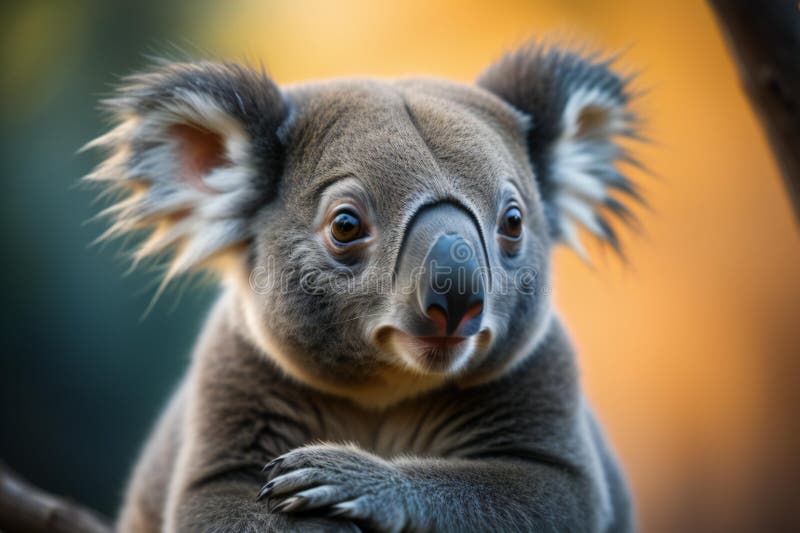 Close Up of a Cute Koala Bear Looking at the Camera. Generative Ai ...