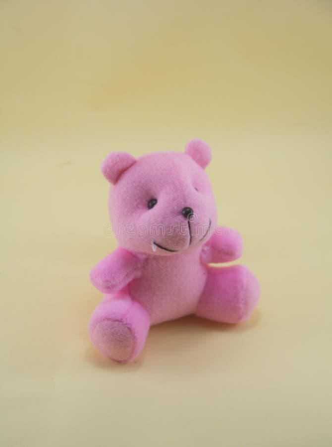 Close Up of Cute Mini Teddy Bear Stock Image - Image of petal, yellow ...