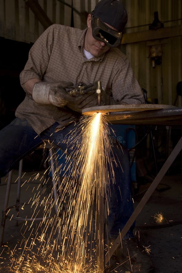 Handsome Welder stock photo. Image of hispanic, latino - 6189332